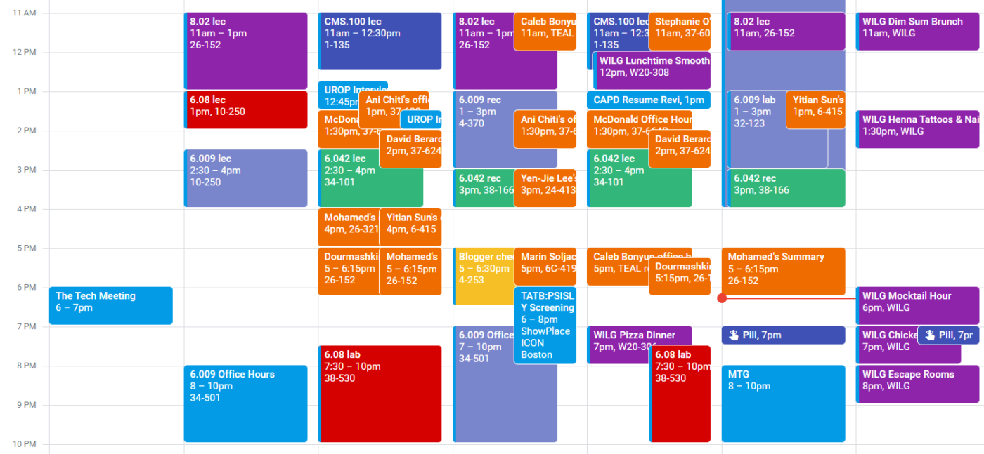 A Week in the Life of a Second Semester MIT Student | MIT Admissions