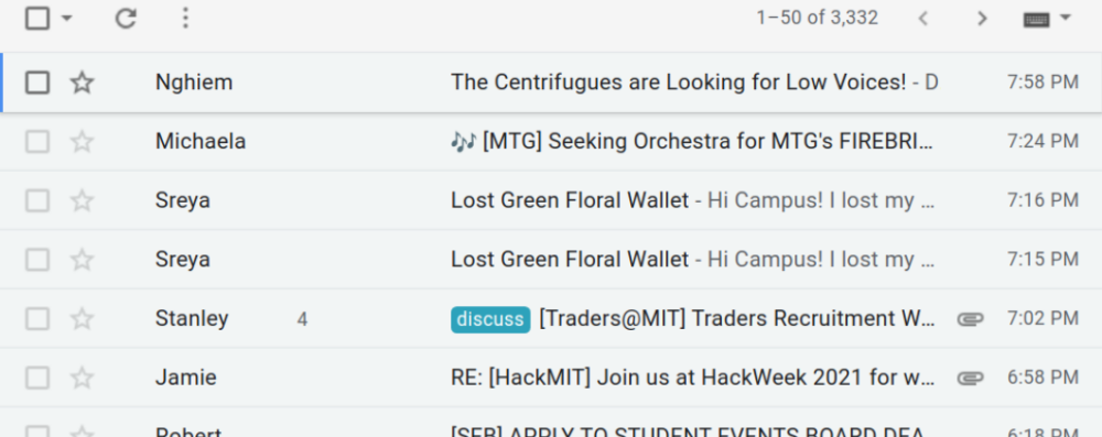 on mit’s mailing list culture | MIT Admissions